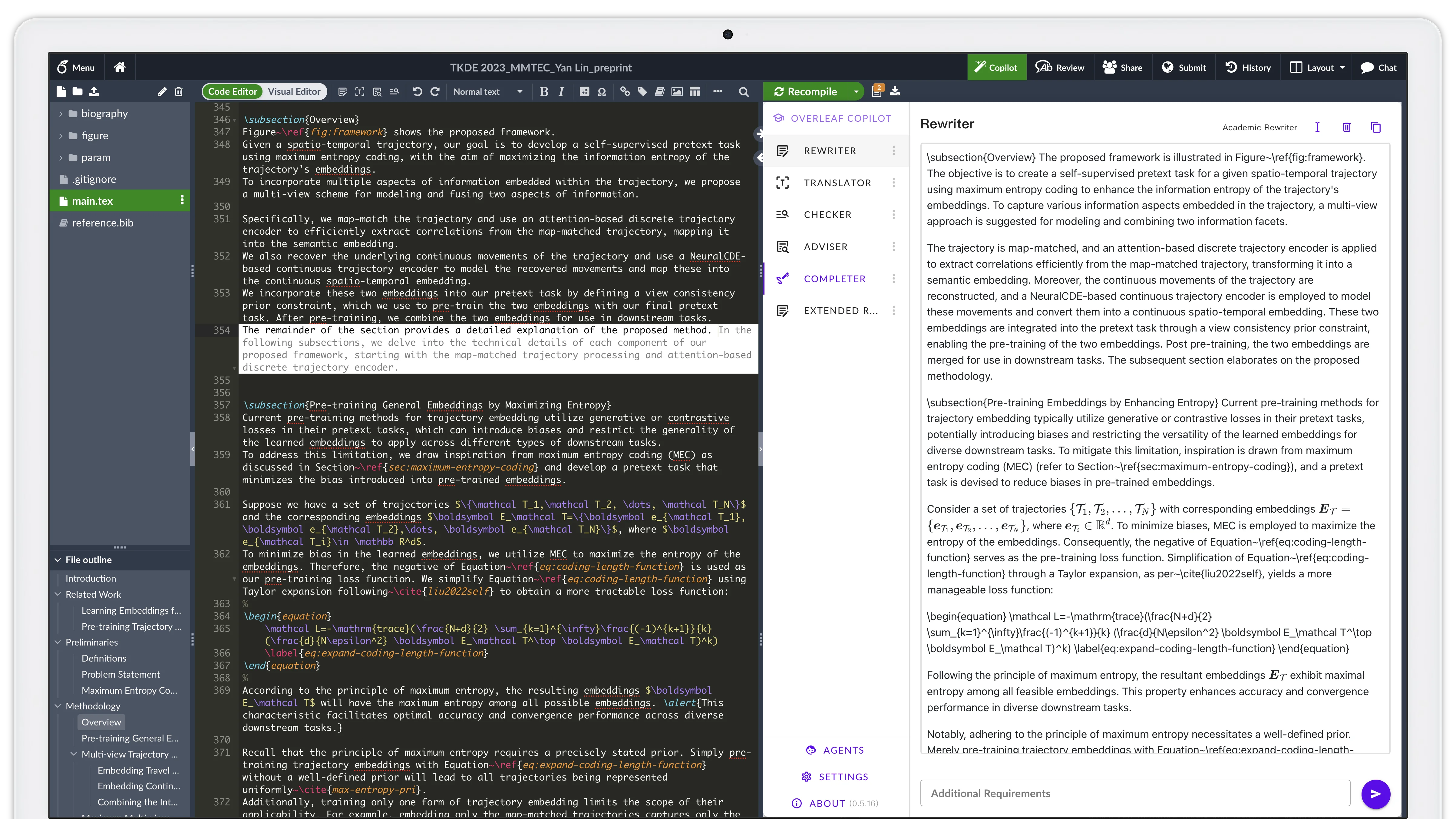 OverleafCopilot - Scholar writing copilot for Overleaf